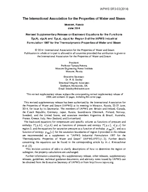 SR3-03(2014): Revised Supplementary Release on Backward Equations for ...