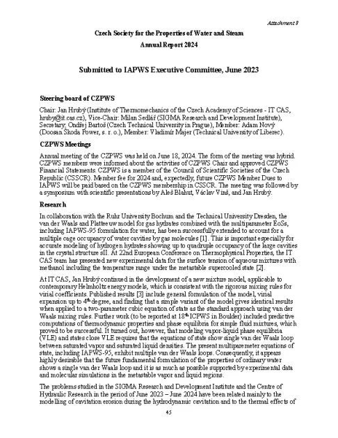 Reports on Research in Member Countries [Attachments 8-11]